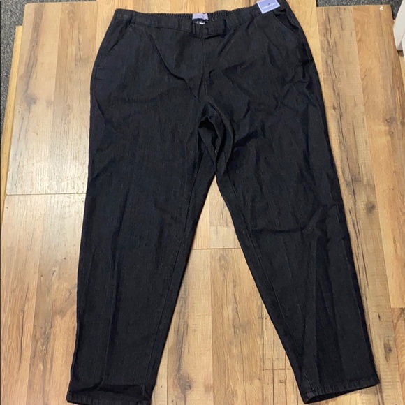 Laura Scott | Jeans | Laura Scott Plus Denim Pull On Pant Black Nwt ...